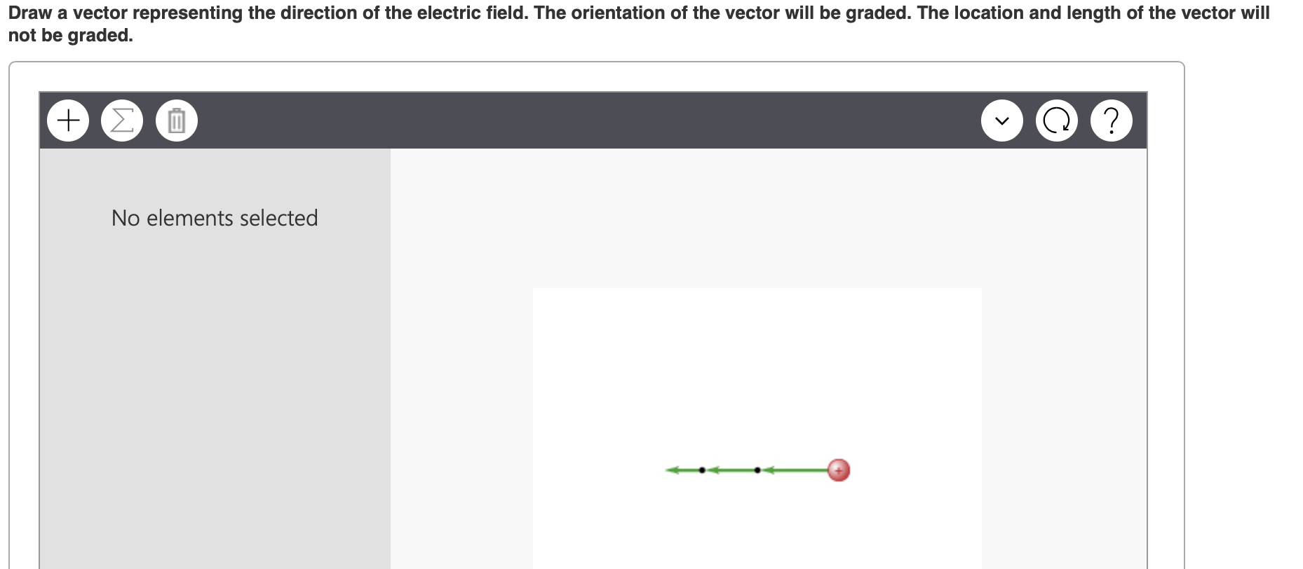 Solved Draw a vector representing the direction of the | Chegg.com