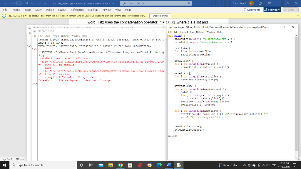 Solved What am I doing wrong here? How should I change the | Chegg.com