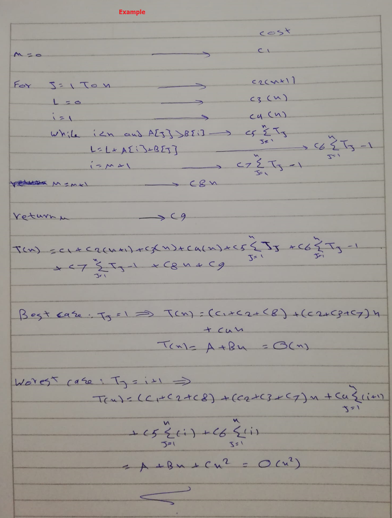 Solved Analysis of Algorithm I attached the question and | Chegg.com