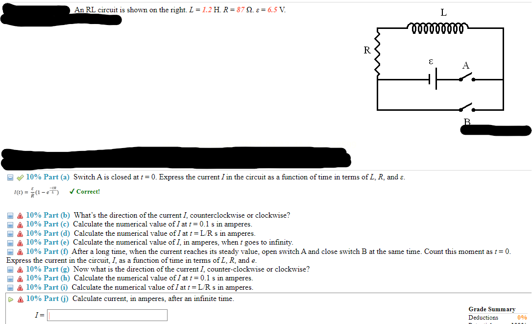 Solved An RL circuit is shown on the right. | Chegg.com