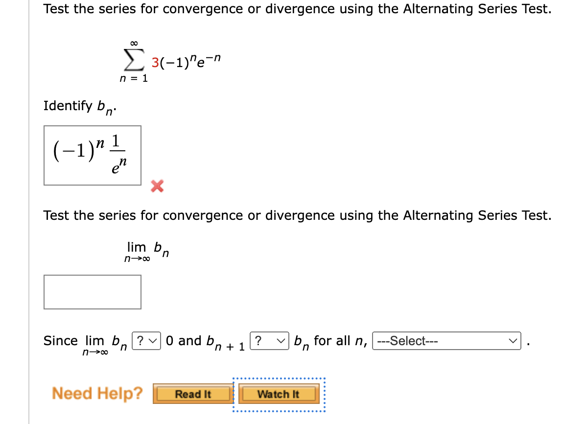 Solved Test the series for convergence or divergence using | Chegg.com