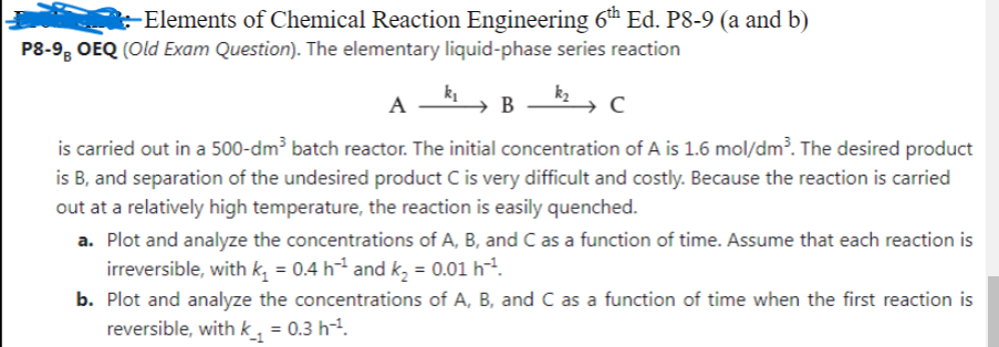 Solved USE POLYMATH ONLY OR YOU GET A THUMBS DOWN USE | Chegg.com