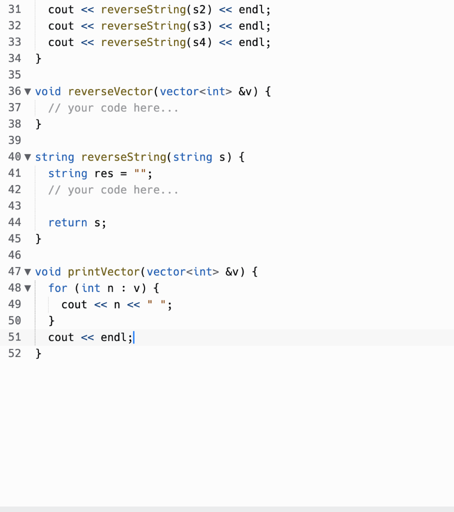 Solved Finish the two functions and DO NOT change any | Chegg.com