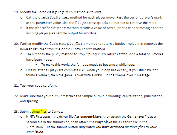 TASK This task builds on the tic-tac-toe lab from | Chegg.com
