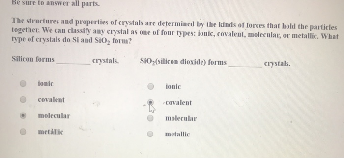 Solved Be sure to answer all parts. The structures and | Chegg.com