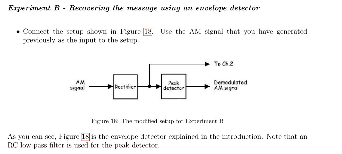 Solved Experiment B - Recovering the message using an | Chegg.com