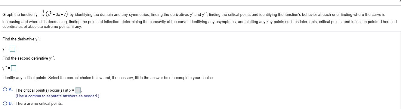 Solved Graph the function y = - 3x+7) by identifying the | Chegg.com