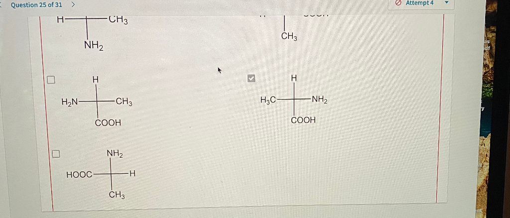Solved COOH H2N- -H CH3 Identify which structures are | Chegg.com