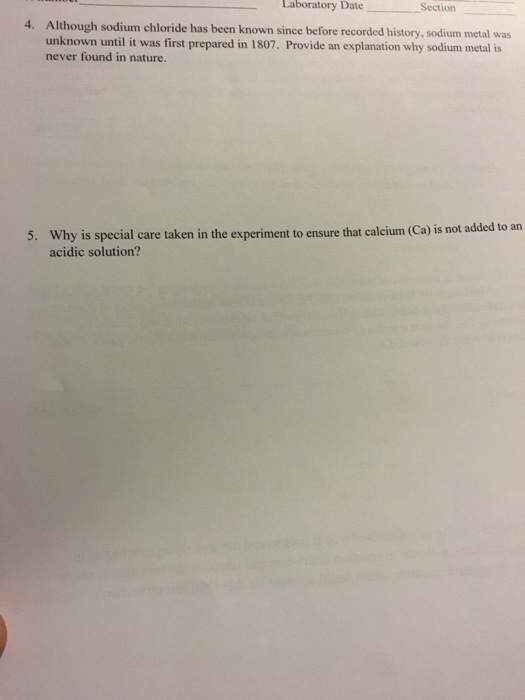 Solved Experiment 10-Post-Laboratory Questions i. Although | Chegg.com