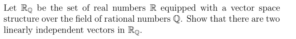Solved Let Ro be the set of real numbers R equipped with a | Chegg.com