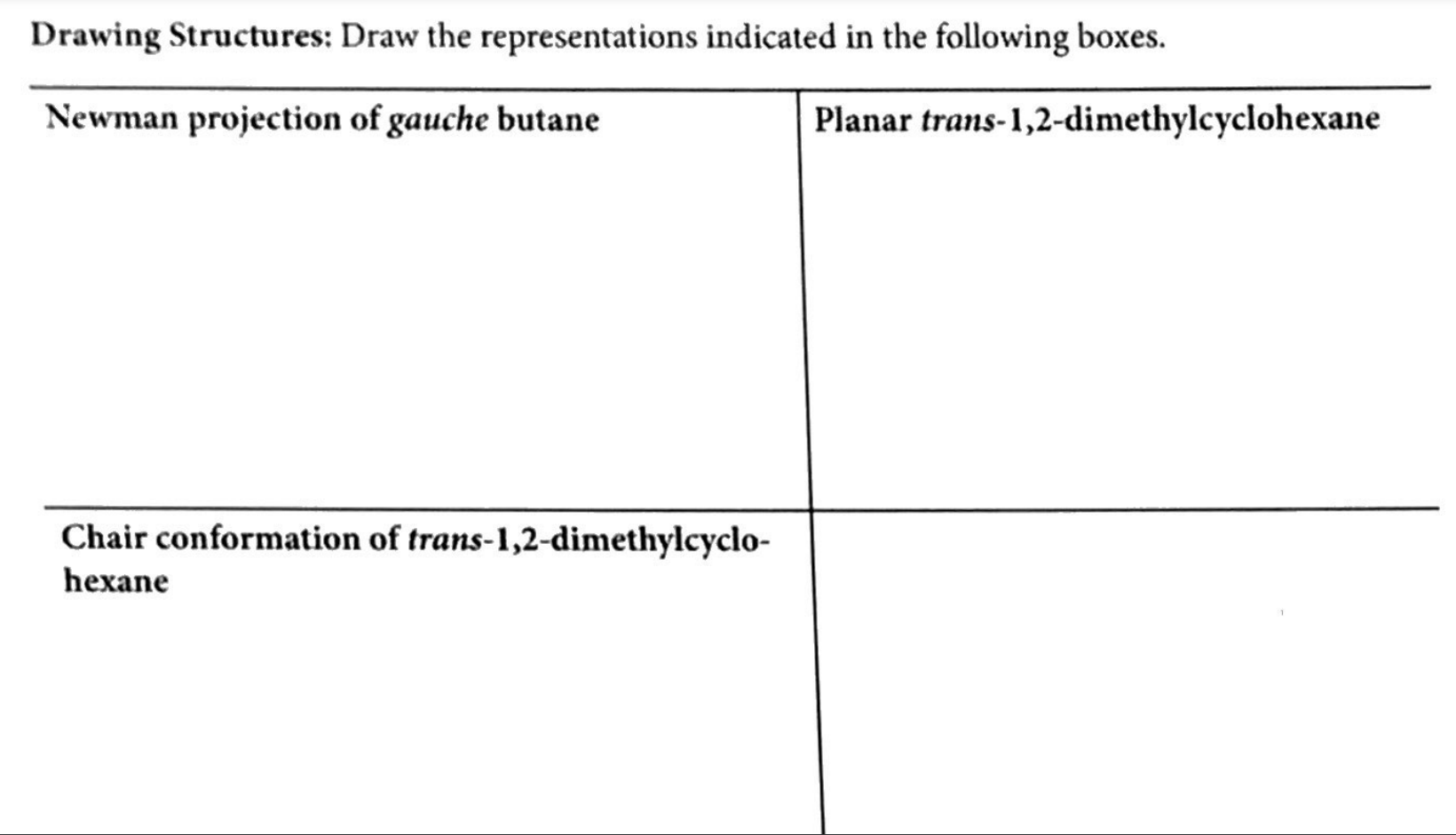 Solved Drawing Structures: Draw the representations | Chegg.com