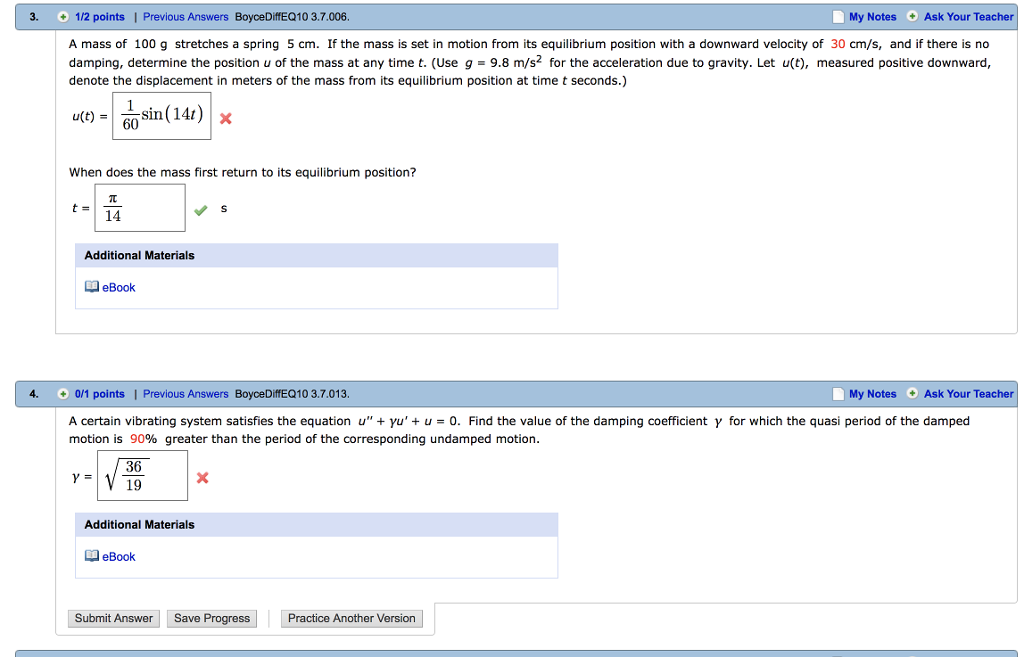 Solved 3. 1/2 points| Previous Answers BoyceDiffEQ10 | Chegg.com Solved 3. 1/2 points| Previous Answers BoyceDiffEQ10 | Chegg.com
