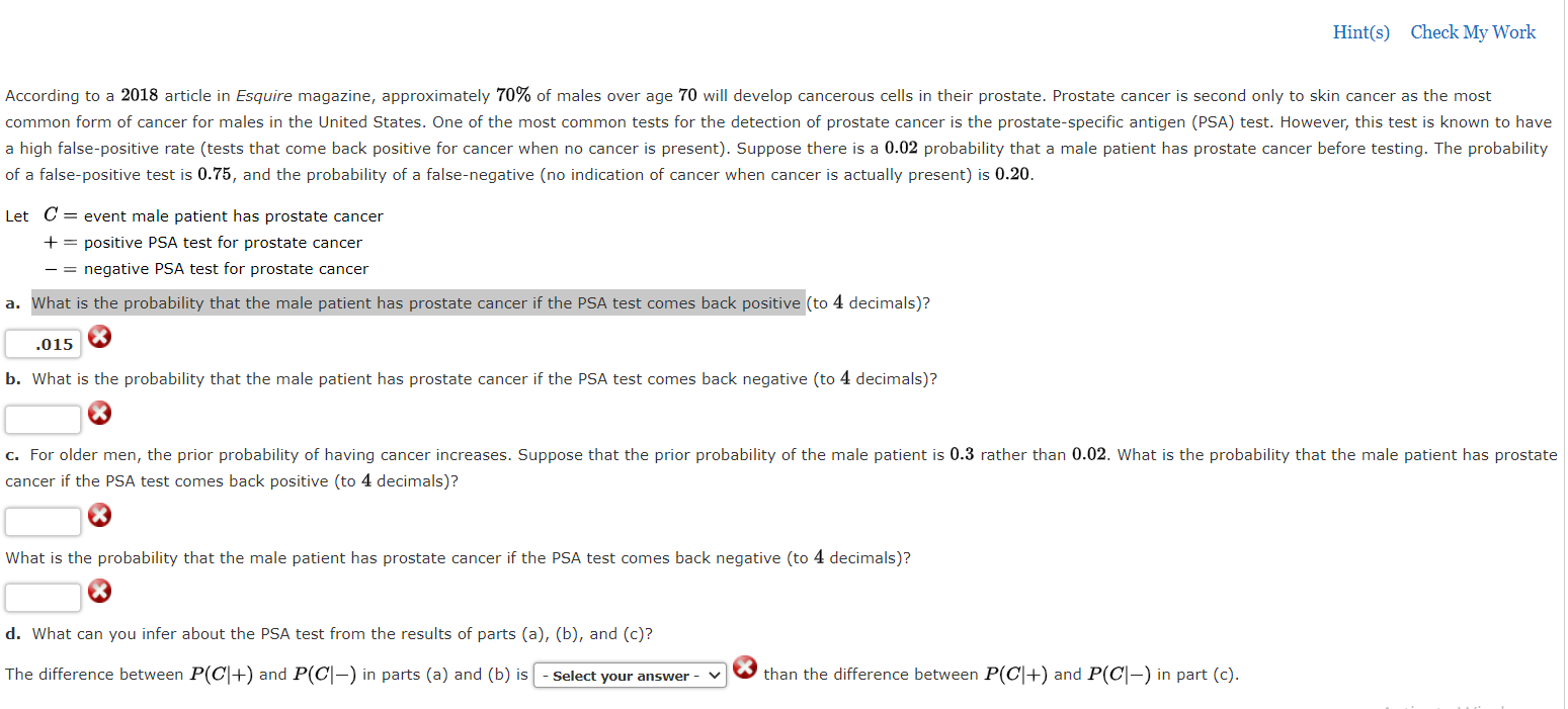 Solved May you please use a joint probability table to solve | Chegg.com