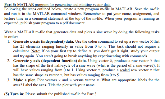 Solved The Matlab Onramp Tutorial Provided You With An