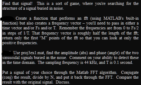 Solved Find that signal! This is a sort of game, where | Chegg.com
