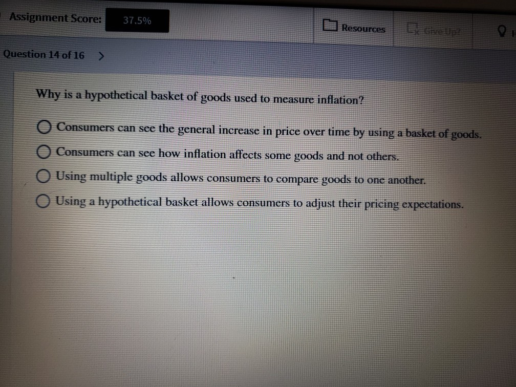 Solved Assignment Score: 37.5% Resources Give Up? Hint Check | Chegg.com