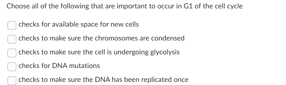 Solved Choose all of the following that are important to | Chegg.com
