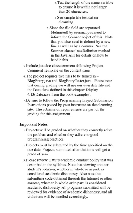 Solved COP2253 Programming Project #4 See Dropbox for Due | Chegg.com