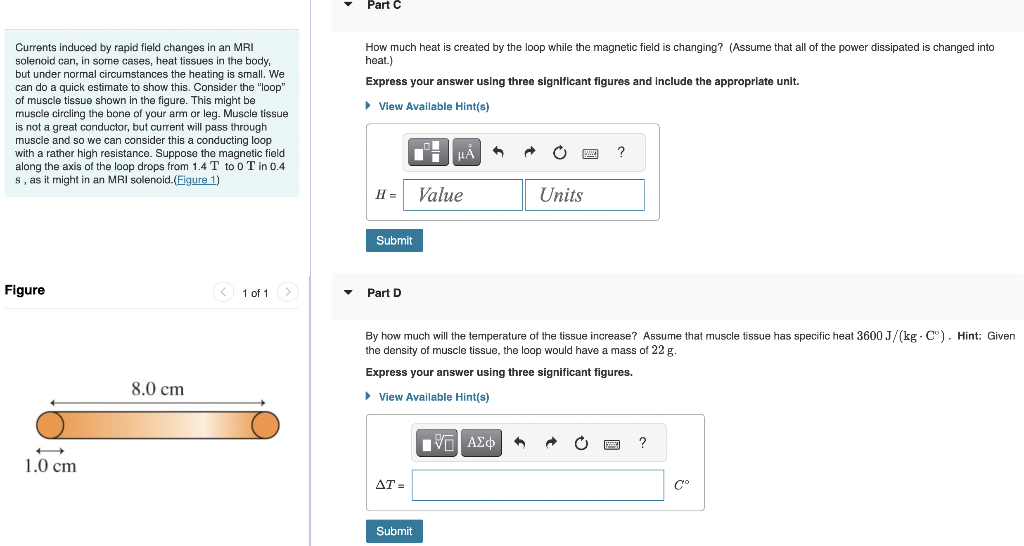 Solved Currents induced by rapid field changes in an MRI How | Chegg.com