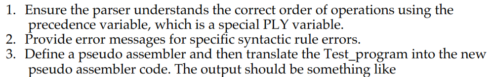 Solved Im stuck with the semantics trying to put everything | Chegg.com