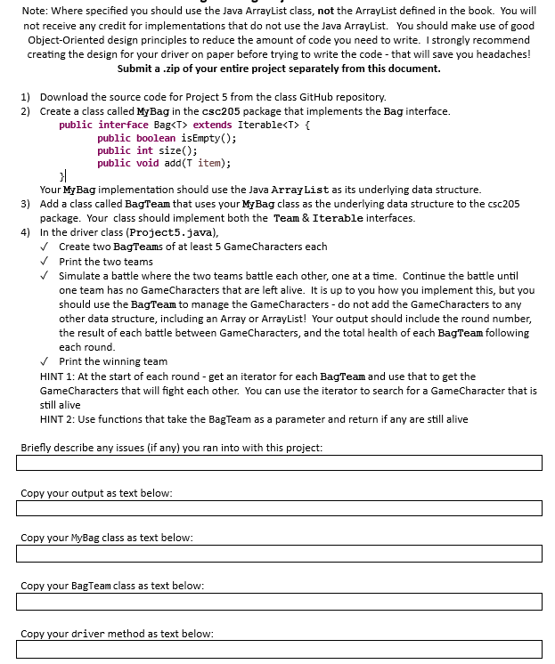 I want it in java, please follow all directions! | Chegg.com