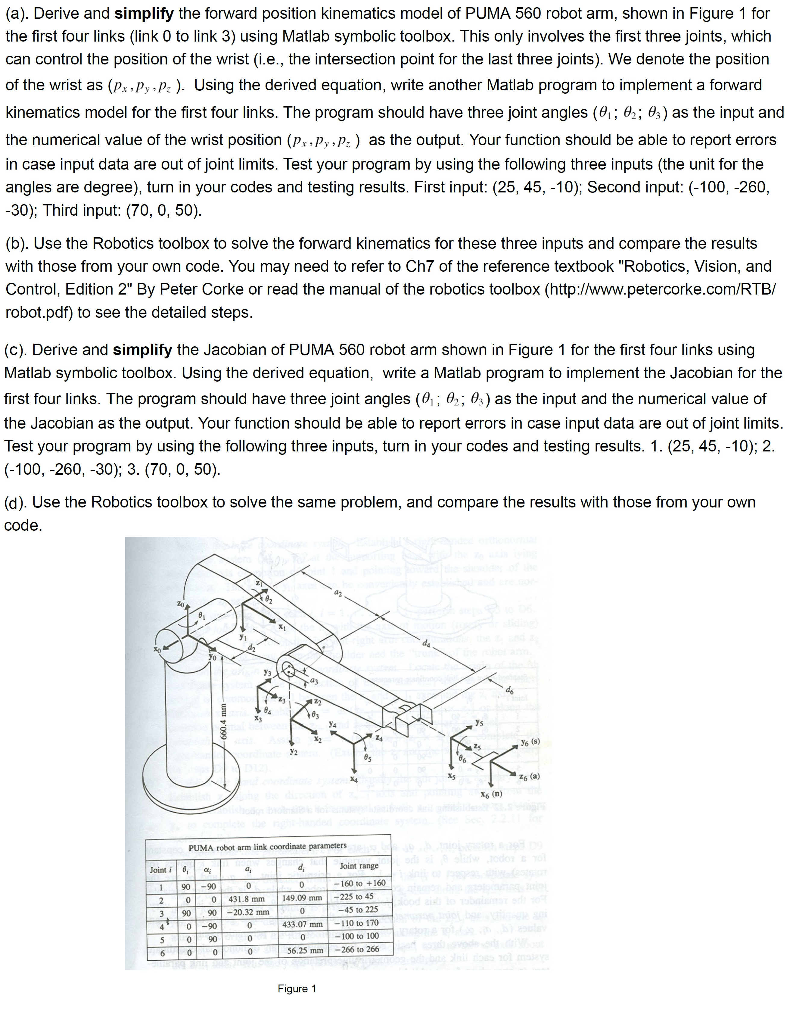Solved (a). Derive and simplify the forward position | Chegg.com