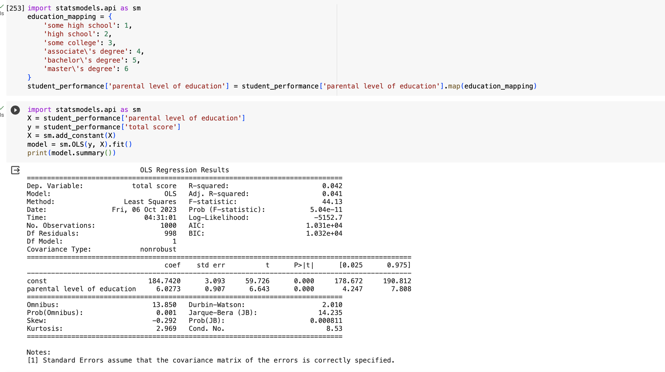 Solved The Student Performance Data Set Download tudent | Chegg.com
