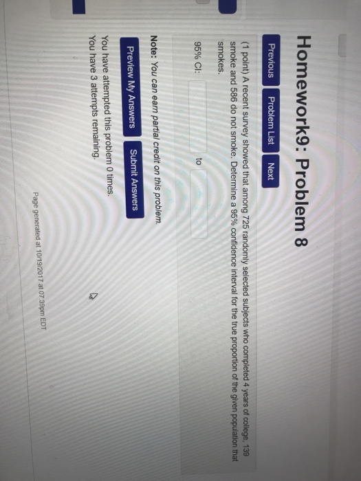 Solved Homework9: Problem 8 Previous Problem List Next (1 | Chegg.com