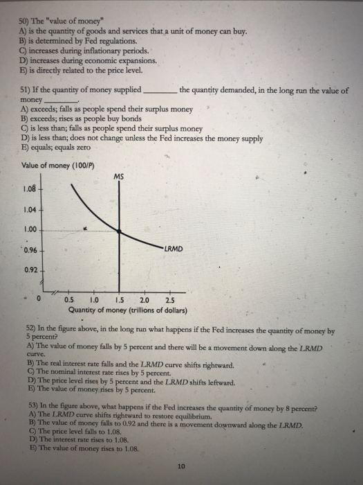 Solved 70) If the price level increases, there is demanded- | Chegg.com