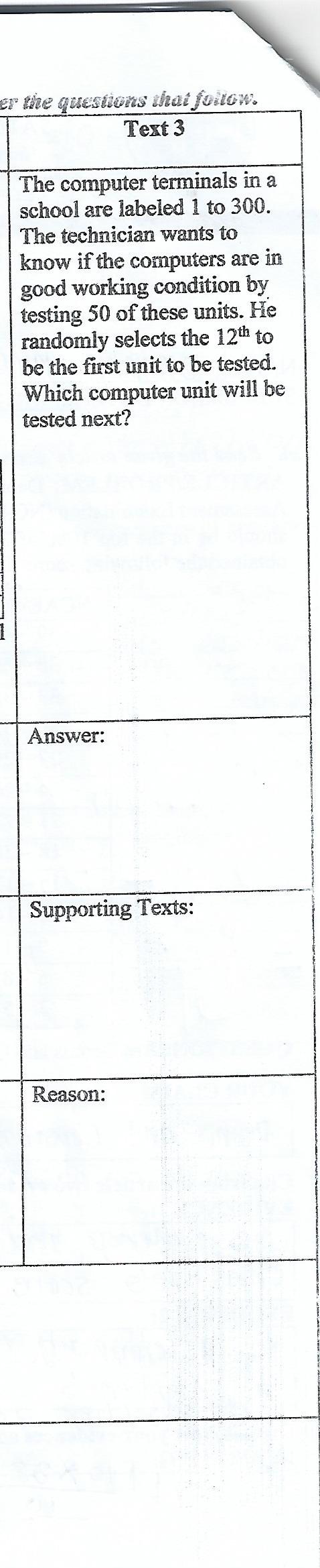 Solved er the questions that foilow. Text 3 The computer | Chegg.com