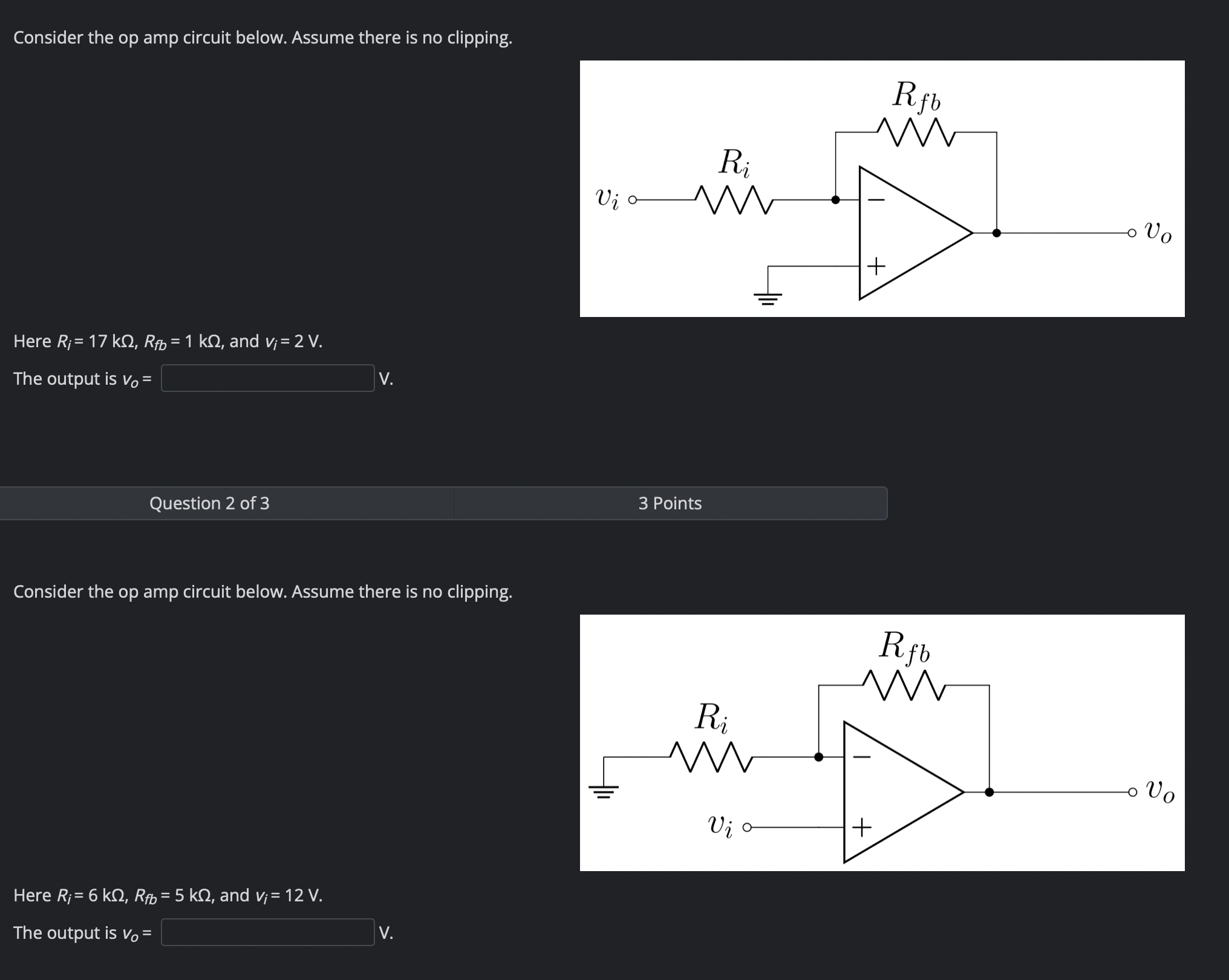 Solved Consider the op amp circuit below. Assume there is no | Chegg.com