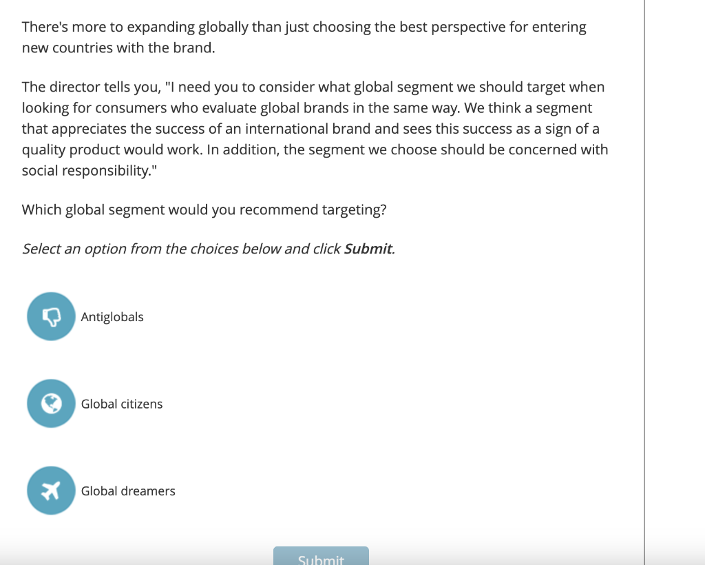 Solved There's more to expanding globally than just choosing | Chegg.com