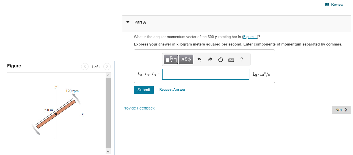 Solved What is the angular momentum vector of the 600 g | Chegg.com