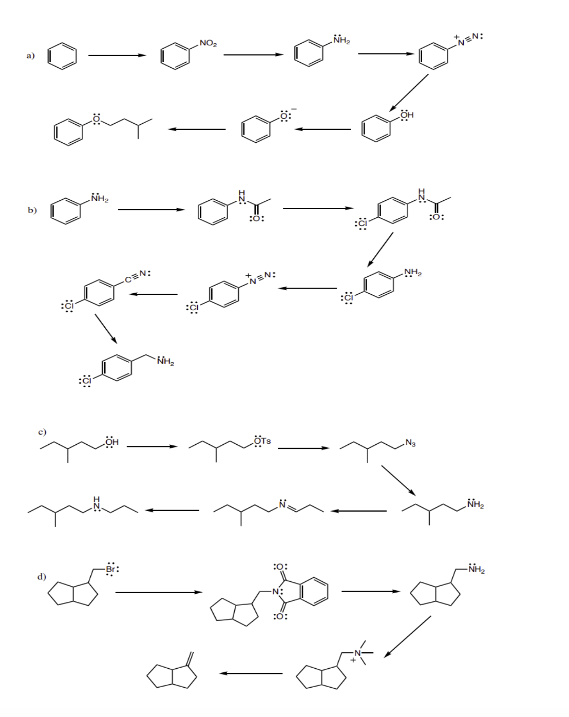 Solved 9. Fill in the reagents and intermediate products | Chegg.com