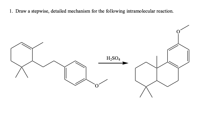 Solved 1. Draw a stepwise, detailed mechanism for the | Chegg.com
