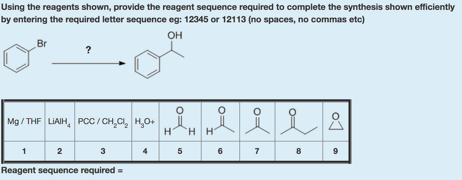 Solved Using the reagents shown, provide the reagent | Chegg.com