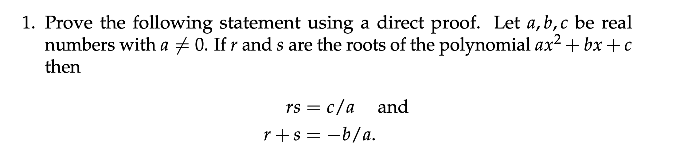 Solved Prove the following statement using a direct proof. | Chegg.com