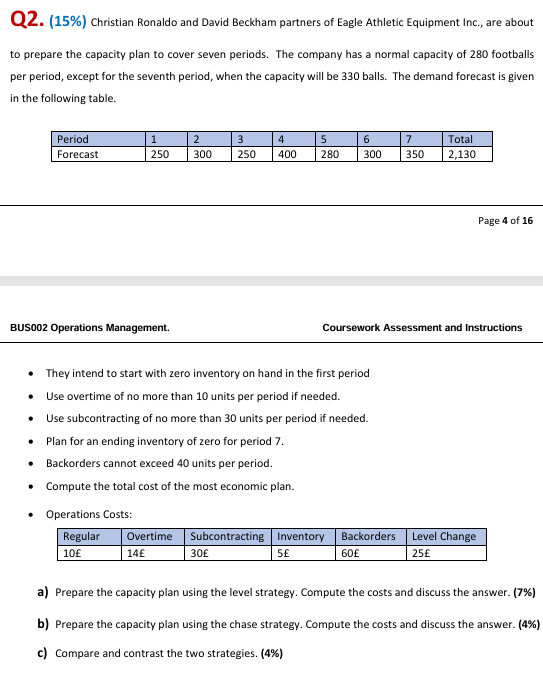 Solved Q2. (15\%) ﻿Christian Ronaldo and David Beckham | Chegg.com