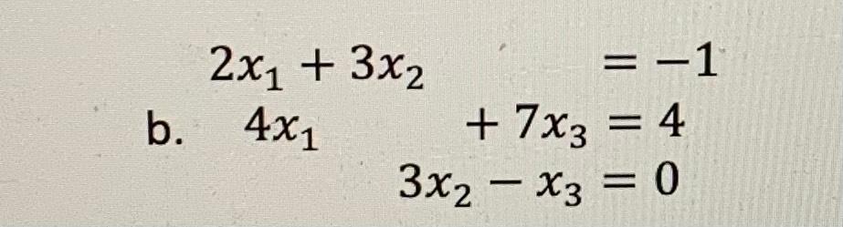 Solved Use Gaussian elimination to find the solution set to | Chegg.com