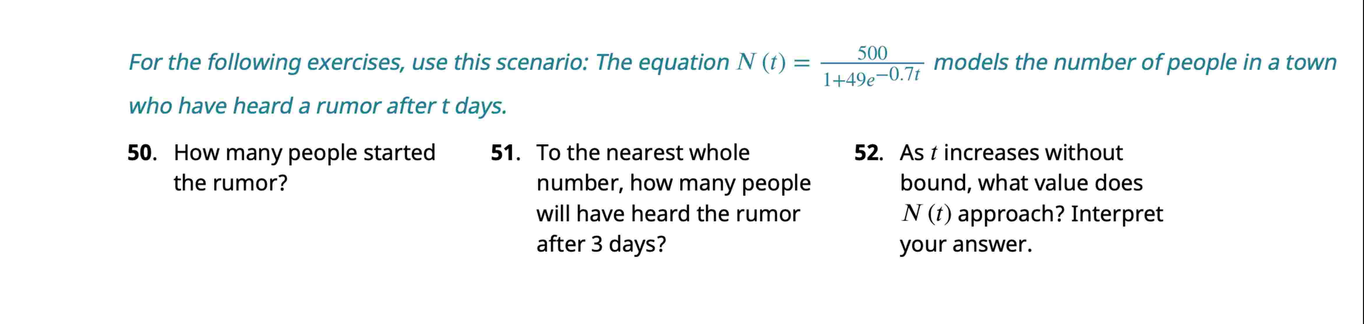 For the following exercises, use this scenario: The | Chegg.com
