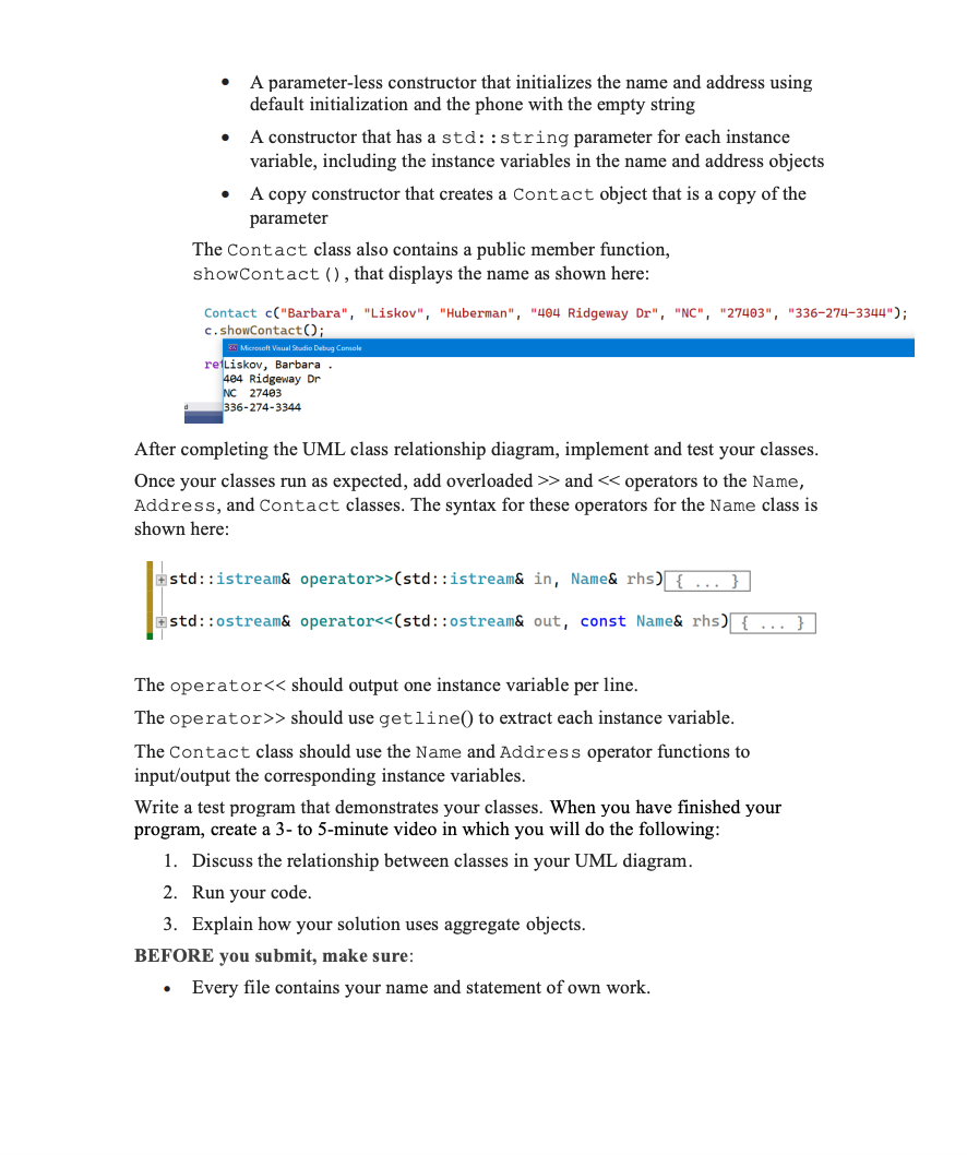 Solved For this assignment, you will create a UML class | Chegg.com