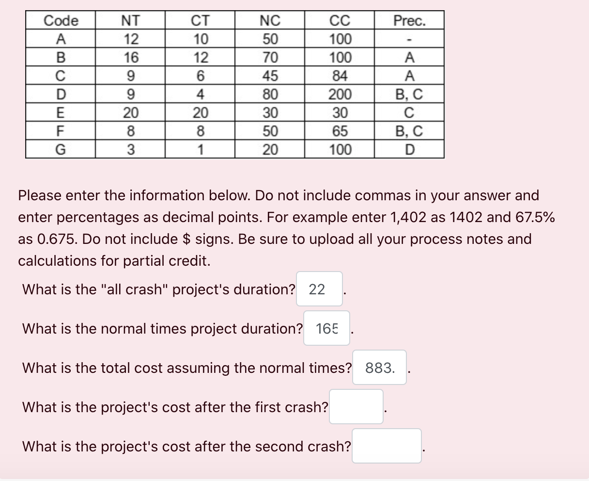 Solved Please enter the information below. Do not include | Chegg.com