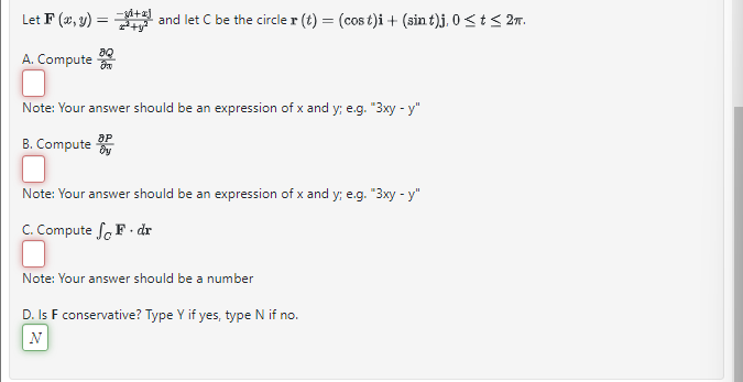 Solved Let F(x,y)=x2+y2−yd^+xj and let C be the circle | Chegg.com