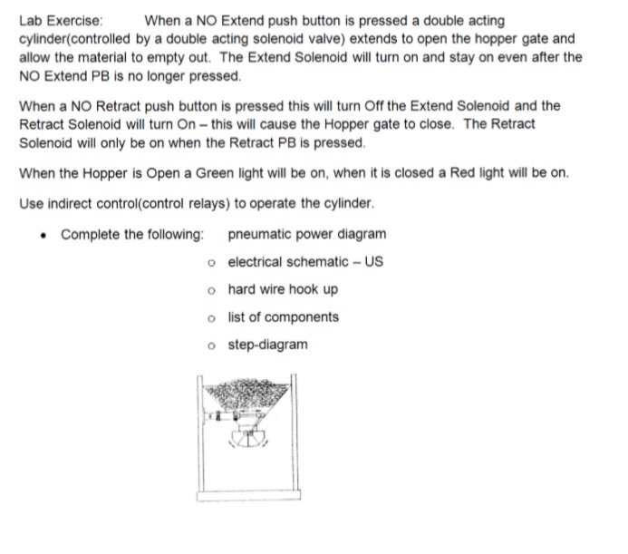Solved When a NO Extend push button is pressed a double | Chegg.com