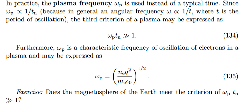 Solved and in this context the plasma parameter Λ may be | Chegg.com