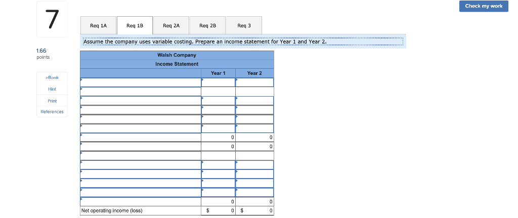 Solved Exercise 6-9 (Static) Variable and Absorption Costing | Chegg.com
