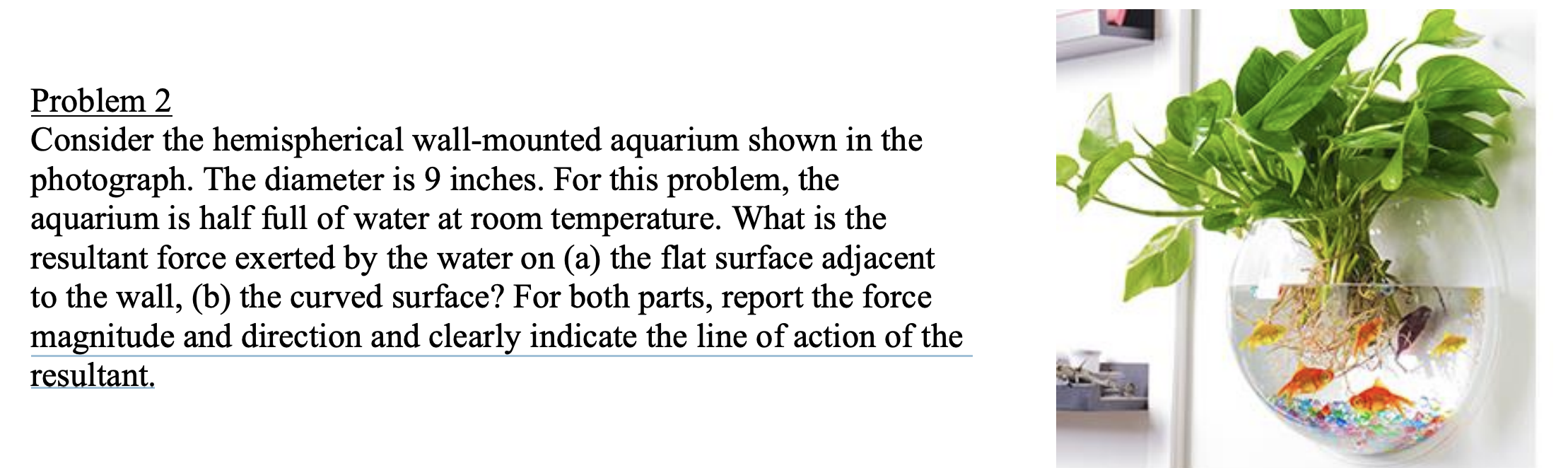 Solved Problem 2 Consider the hemispherical wall-mounted | Chegg.com