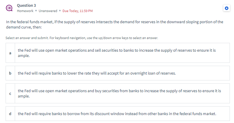 Solved Question 3 Homework - Unanswered - Due Today, 11:59 | Chegg.com