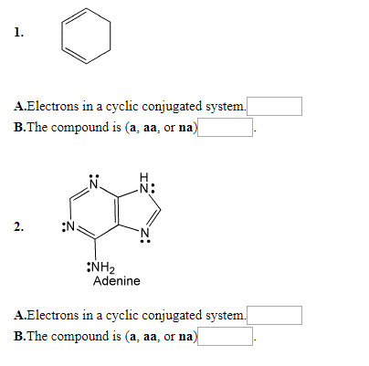 Solved A.Electrons in a cyclic conjugated system. B.The | Chegg.com
