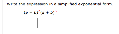 Solved Write the expression in a simplified exponential | Chegg.com